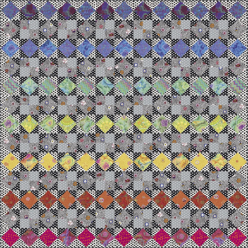 Scrap Petal Garden Quilt Kit - Tim Holtz & Kaffe Fassett Collective ...