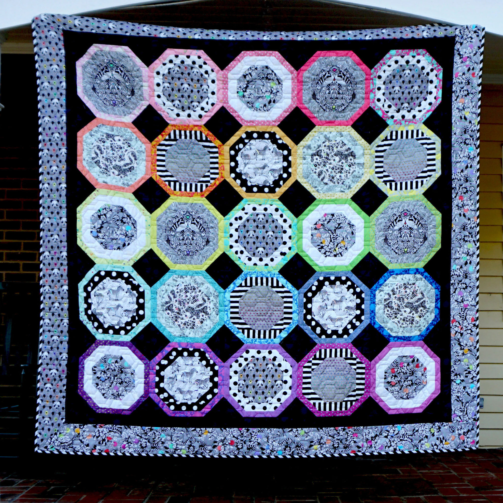 Linework - Daybreak Quilt Kit by Tula Pink - Petting Fabric