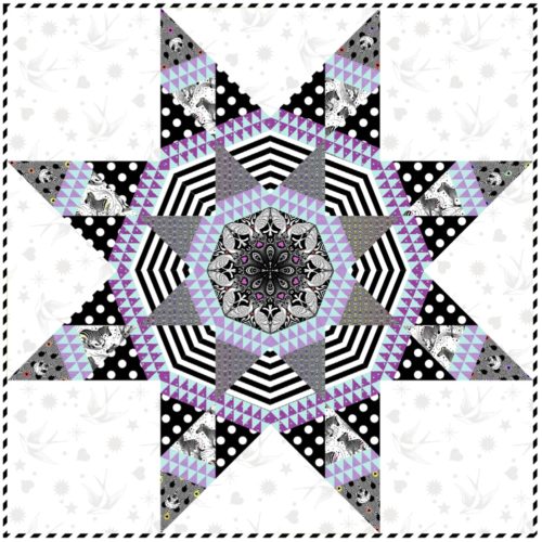 Linework - Opening Night Quilt Kit by Tula Pink - Petting Fabric