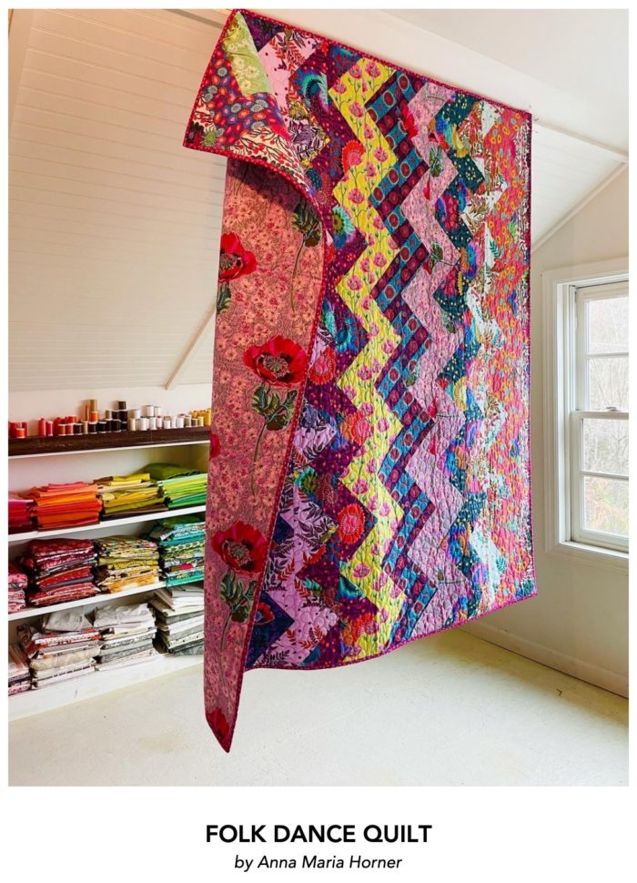 Folk Dance Quilt Pattern by Anna Maria Horner - Petting Fabric