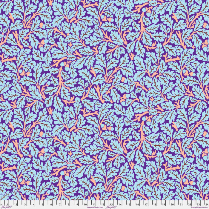 Oak Purple - Kaffe x Morris & Co. - Petting Fabric Oak Purple - Kaffe x Morris & Co. - Petting Fabric
