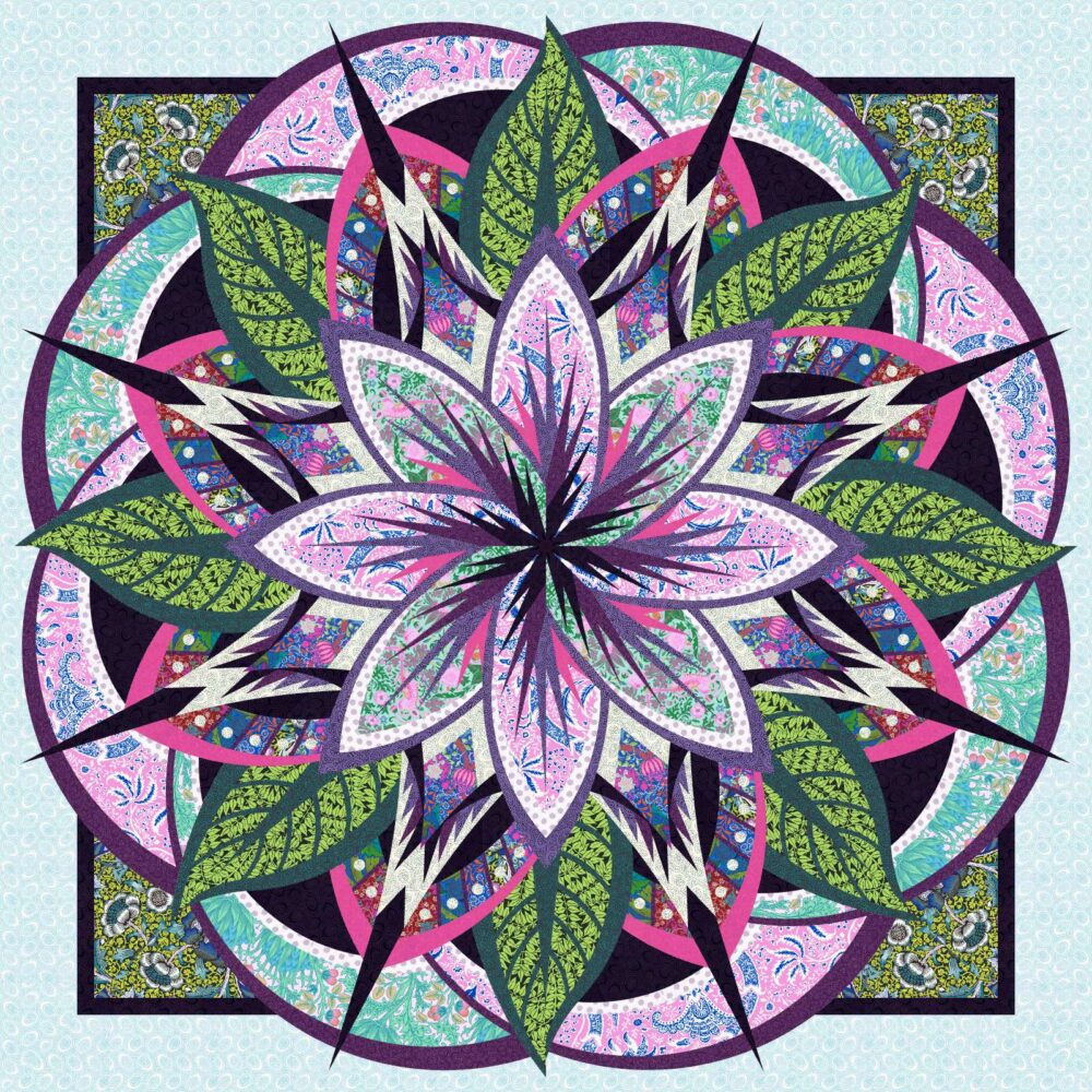 Jungle Magnolia Quilt Kit - Kaffe Fassett (Wall Size) - Petting Fabric