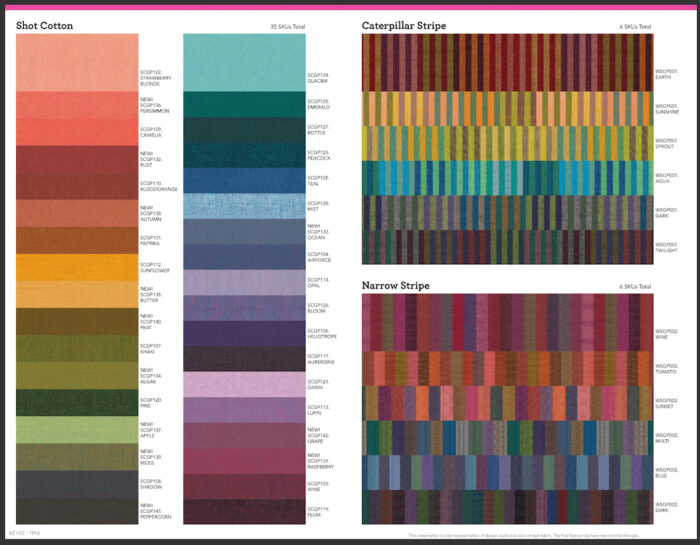 Kaffe Fassett Woven, Shot Cotton Solids & Stripes - Petting Fabric